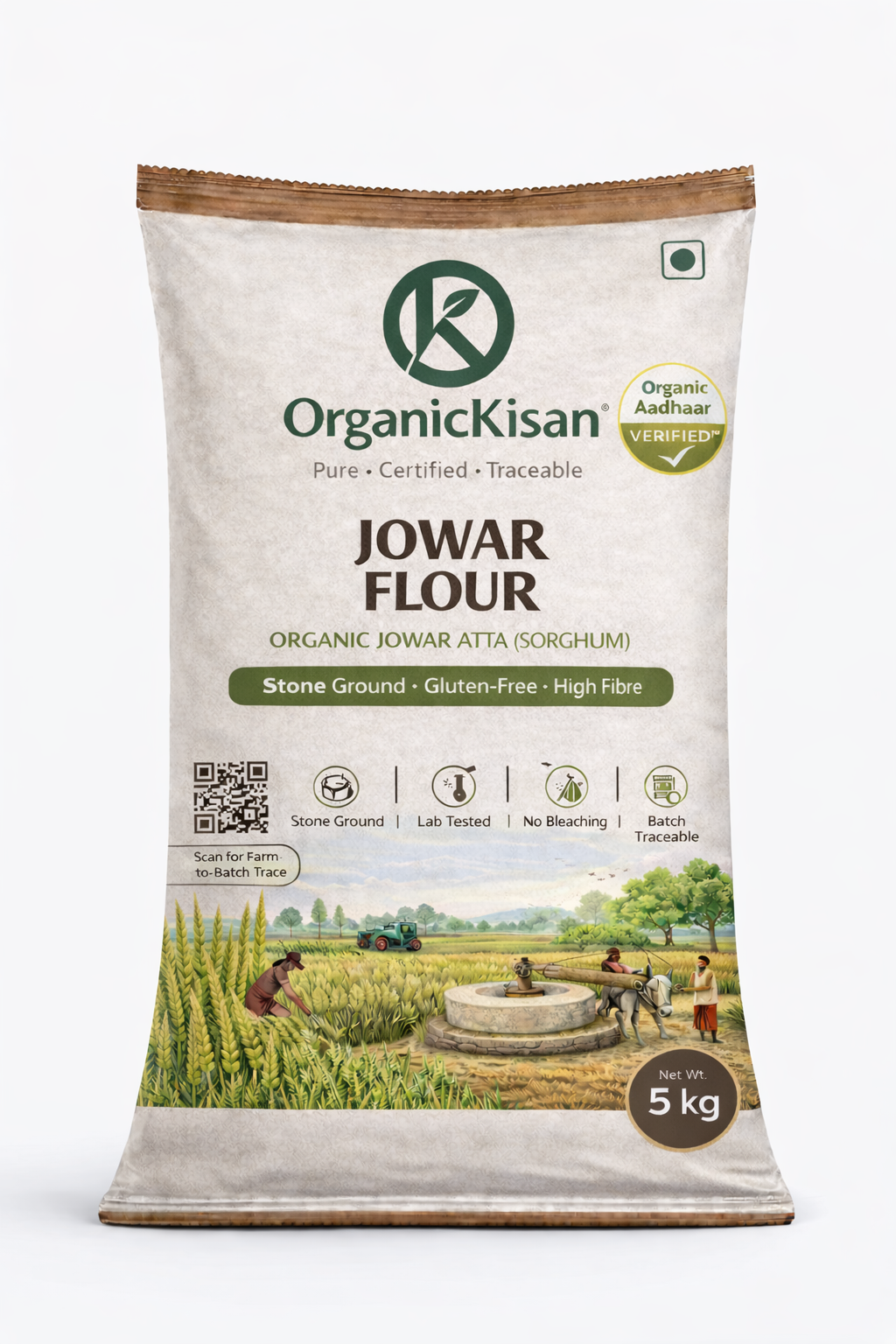 Jowar Atta (Sorghum Flour) – Organic Kisan